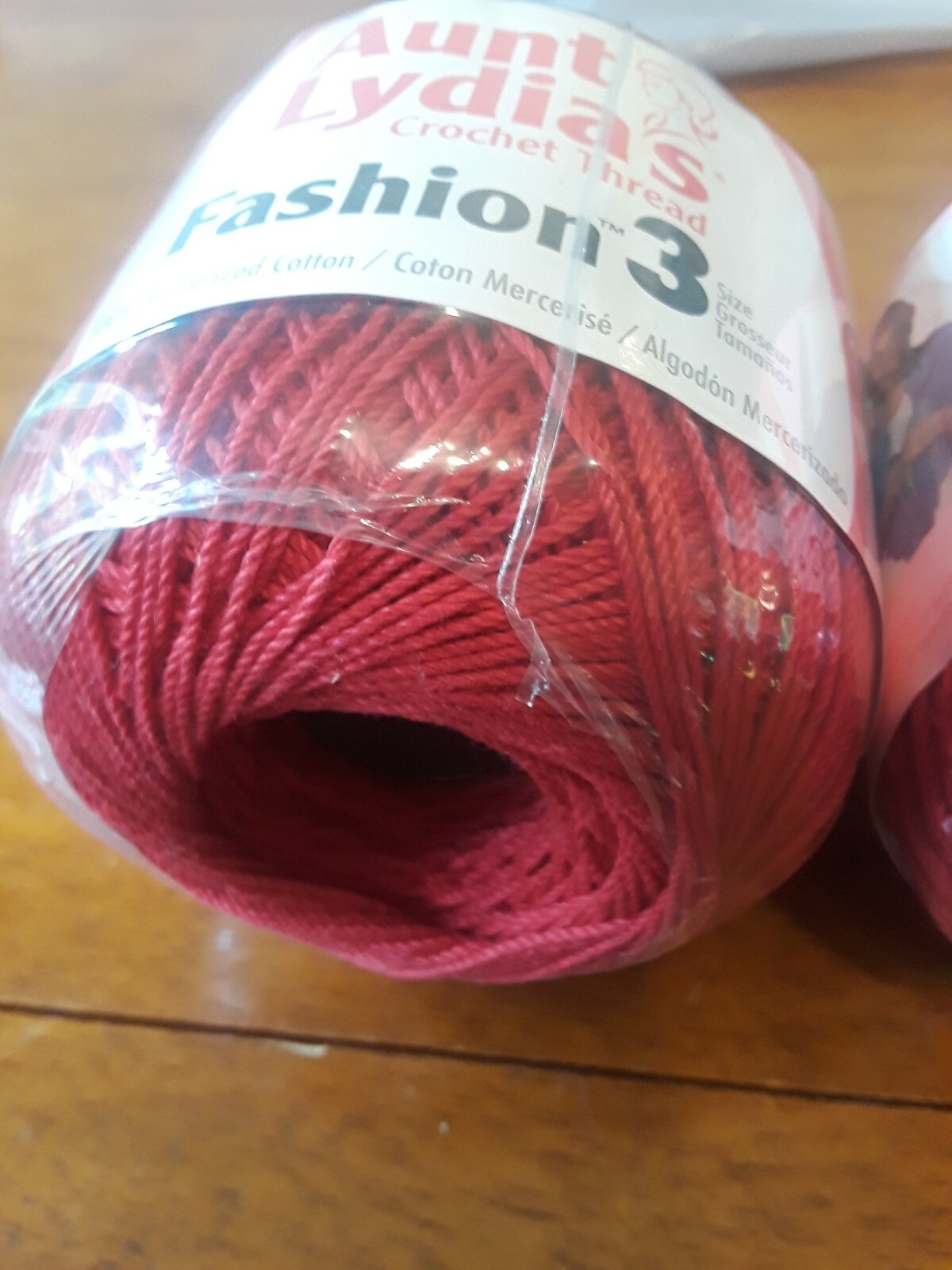 Lot Of 2 Aunt Lydia's Crochet Thread ~ Fashion 3 SCARLET RED Color | eBay