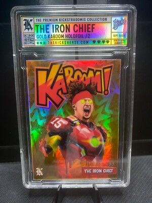 2024 Iron Chief Gold Kaboom Holofoil 2/2 Kickstradomis - Limited Piece of Art! | eBay
