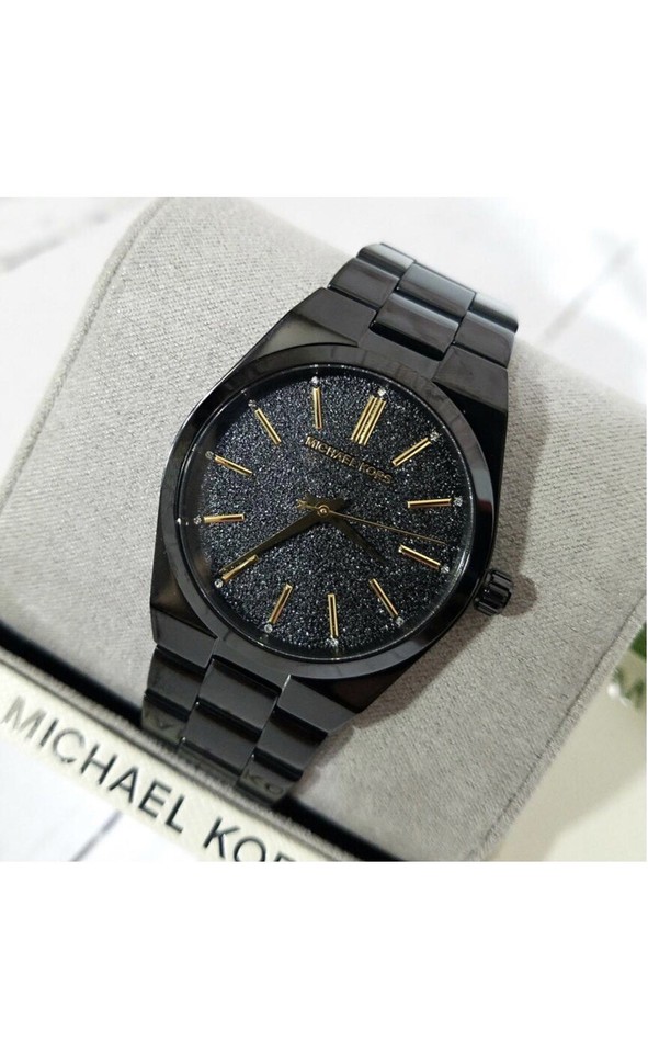 NEW MICHAEL KORS Channing MK6625 Black Dial Lady's Watch | eBay
