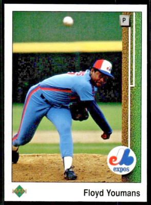 1989 Upper Deck #459 Floyd Youmans Pitcher Montreal Expos FREE shipping ...