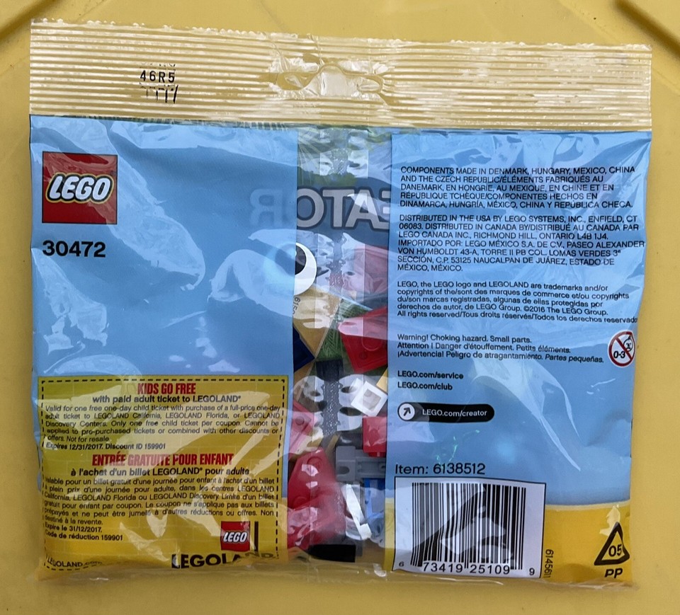 LEGO CREATOR 30472 Parrot Poly Bag NEW SEALED RETIRED GWP | eBay