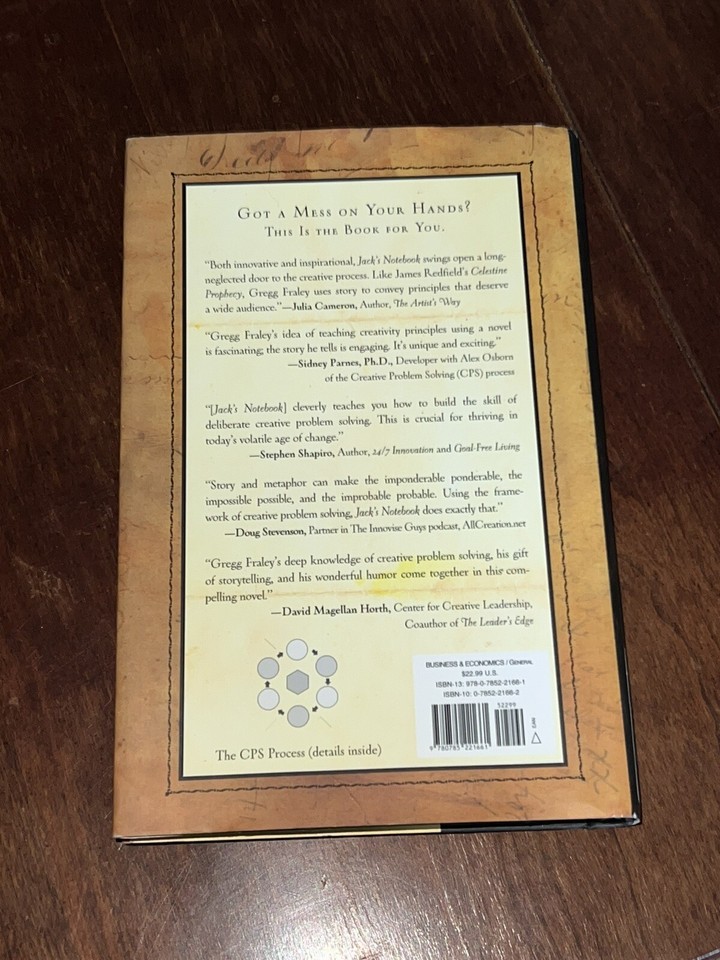 Jack's Notebook: A Business Novel about Creative Problem Solving by Gregg Fraley | eBay