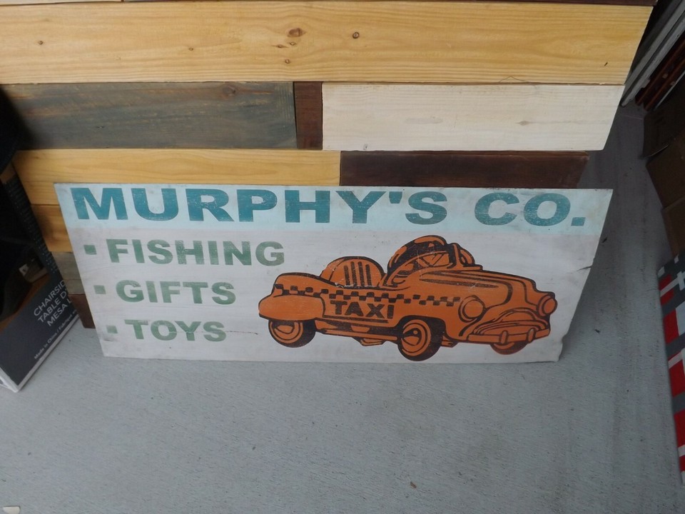 Vintage Large Metal Murphy's Co. Department Store Advertising Sign Toys ...