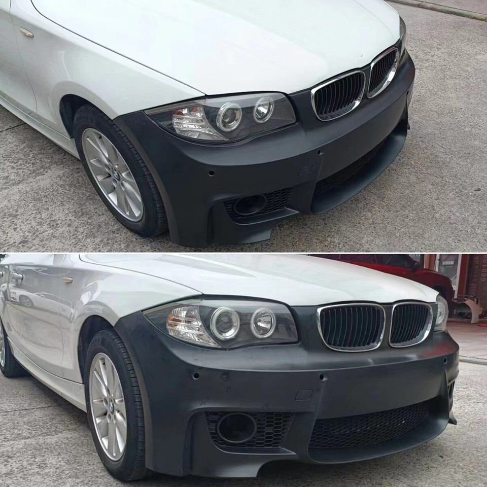 1M Style Front Bumper For 08-13 BMW E82 E88 1 Series 128i 135i W/Fog ...
