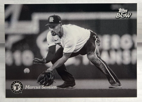 Marcus Semien 2023 Topps Noir & Blanc #65 Sp - Texas Rangers | eBay