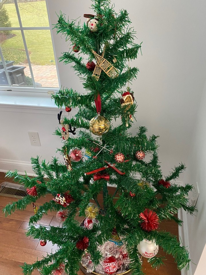 Vintage Green Regal Sapphire Vinyl 4 1/2' Christmas Tree | eBay