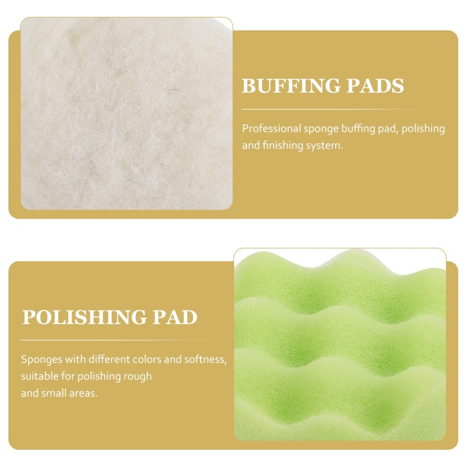 Polishing Disc Set Buffing Wheels for Drill Car Buffers and Polishers ...