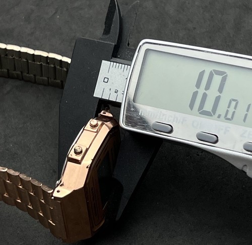 Vintage New CASIO A168 Men’s 36mm Digital Watch Rose Gold Plated Case ...