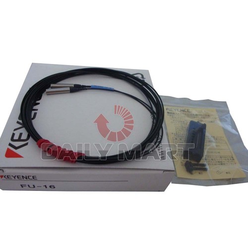 KEYENCE FU-16 FU16 DIGITAL OPTICAL FIBER SENSOR SWITCH TRANSMISSIVE ...