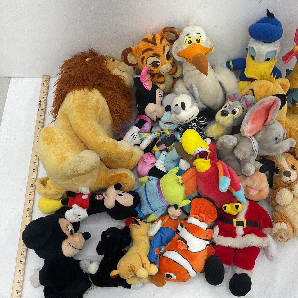 Disney Character Plush Dolls Toys Mixed Preowned LOT 12 lbs Lion King ...
