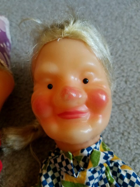 Vintage Russian Puppets Petrushka and Staruha Dolls | eBay