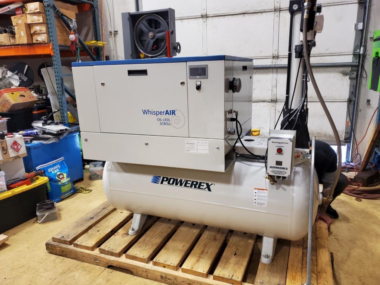 Powerex Whisper Air STES0754 Oil Less Scroll Air Compressor Drier ...