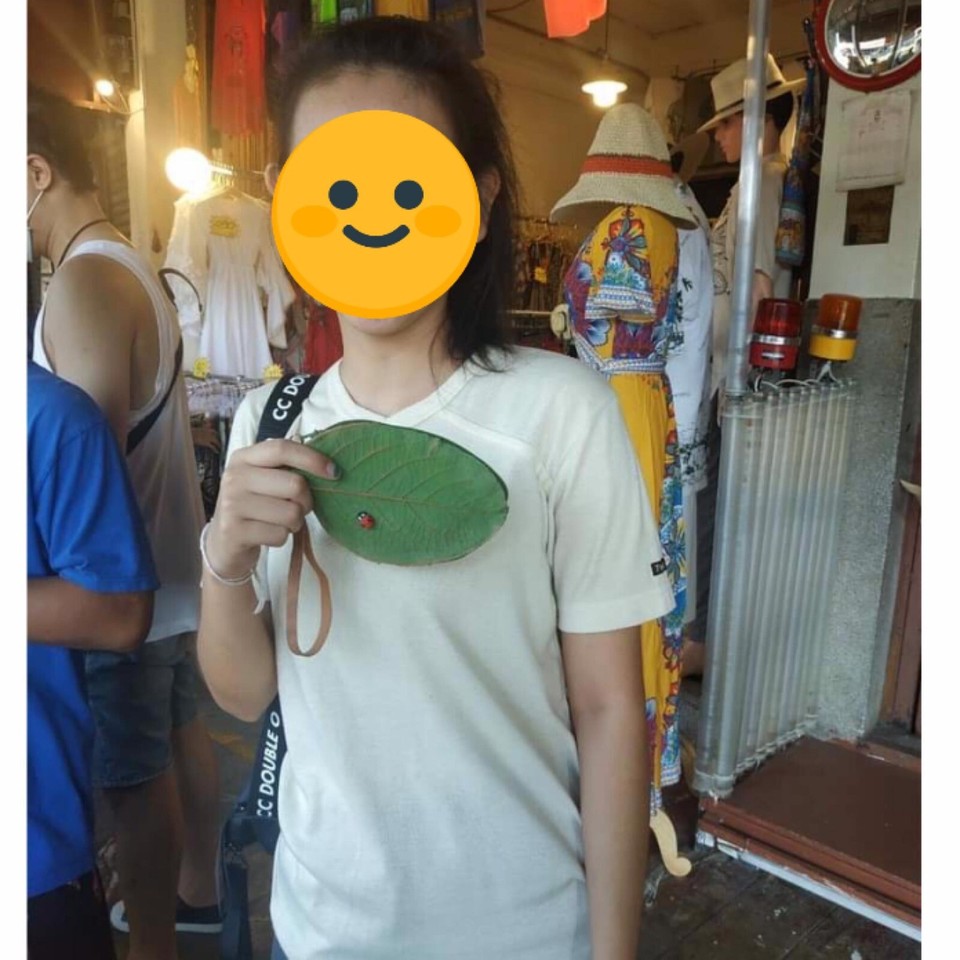 Rare bag handmade realistic leaf small large wallet art hipster weird ...