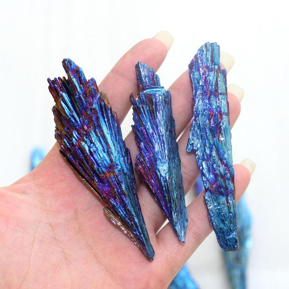 Healing Jet Stone Titanium Crystals Cluster Mineral Specimen Black ...