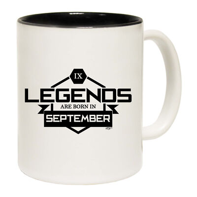 Legends Are Born In September GIFT BOXED Funny Mugs Novelty Coffee Mug ...