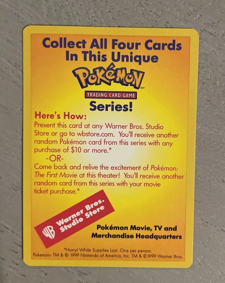 1999 Pokémon Wizards of the Coast Promos - CATCH MEW Card - Pokémon the ...