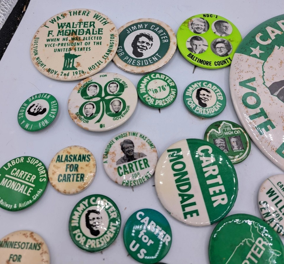 Lot Of 57 Jimmy Carter 70s Vintage Campaign Pins President Election ...