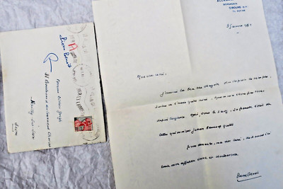 Pierre Benoit Handwritten Autographed & Signed Letter | eBay