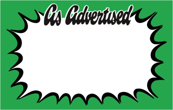 Supermarket As Advertised Display Sale Price Signs- 50pcs-11" x 7" | eBay