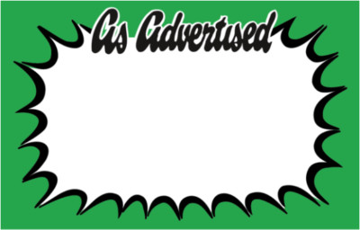 Supermarket As Advertised Display Sale Price Signs- 50pcs-11" x 7" | eBay