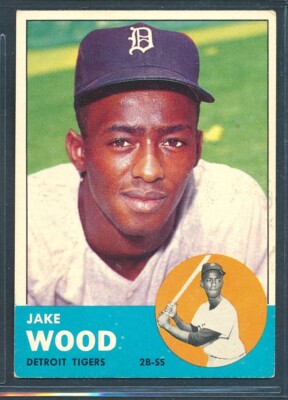 1963 Topps #453: JAKE WOOD High # SP, Detroit Tigers ~ EX to EX-MT | eBay