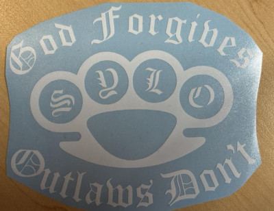 God Forgives SYLO Support your local Outlaws Biker Motorcycle Bike ...
