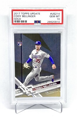 2017 Topps Update GOLD #US214 Cody Bellinger PSA 10! Low Pop 23! #/2017 ...