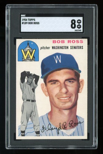 1954 Topps #189 Bob Ross SGC 8 NM/MT #3451949 | eBay