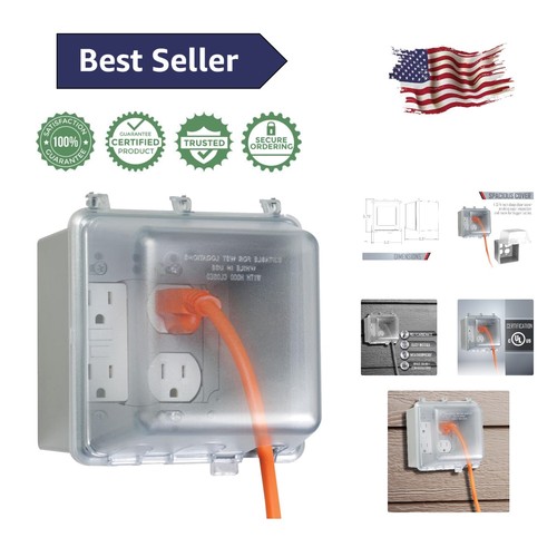 High-Impact Polycarbonate Weatherproof Electrical Outlet Cover - Secure ...