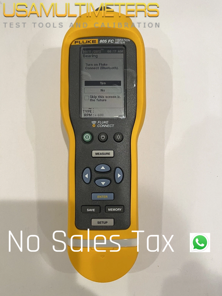Fluke 805 FC Vibration Meter / COMPLETE SET / BRAND NEW / USA SELLER | eBay