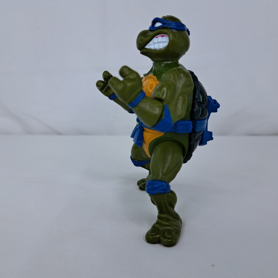 Vintage 1990 TMNT Storage Shell Leonardo 4" Action Figure Playmates | eBay