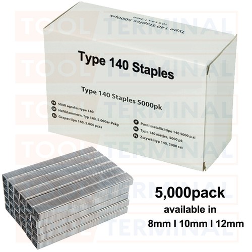 5,000 Heavy Duty Staples 8 10 12mm Type 140 to fit Stanley G11 Arrow ...