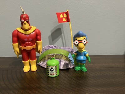 Playmates Simpsons Interactive LUNAR BASE Fallout Boy Milhouse ...