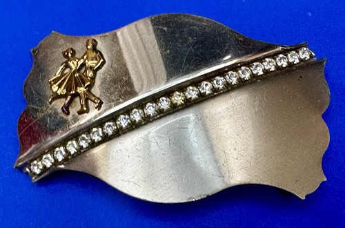 Country Music Line Square Western Dancing Couple Two Tone Belt Buckle ...