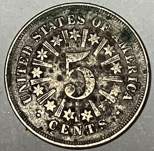 1866 Rays Shield Nickel ~ VF | eBay