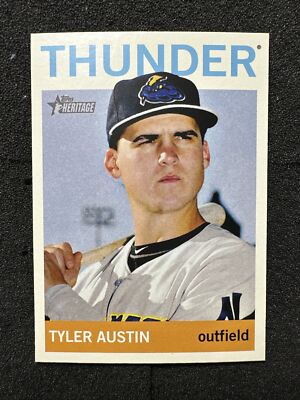 TYLER AUSTIN #75 2013 Topps Heritage Minor League Edition QTY Rookie ...