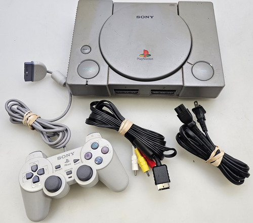Sony PlayStation 1 PS1 Gray Console SCPH-5501 With Controller Tested ...