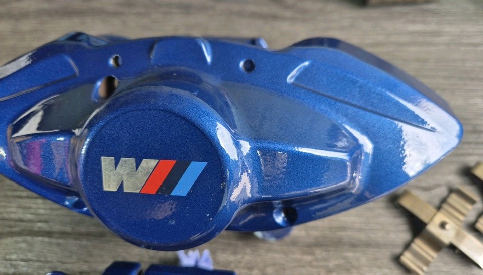 BMW M performance rear Brembo blue brake calipers M2 M3 M4 F80 440i ...