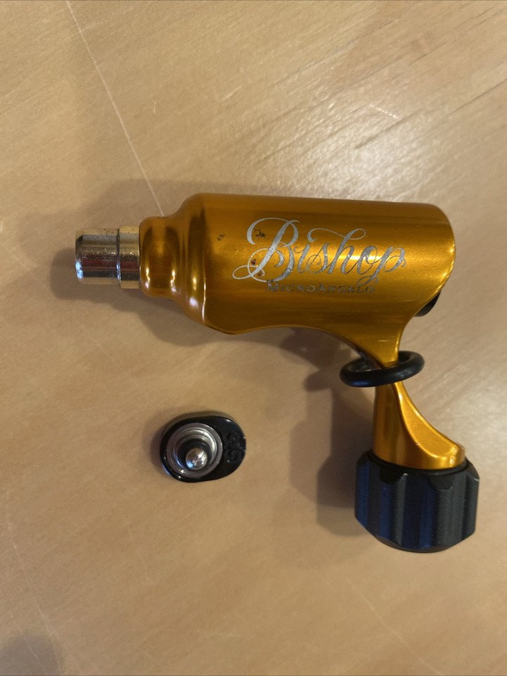 8235) Bishop Rotary Microangelo V2 Orange Tattoo Machine Maxon Swiss ...
