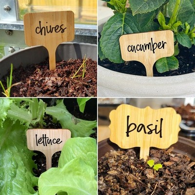 202Pcs Plant Labels, Herb & Plant Labels, Nursery Garden Tags for Pots ...