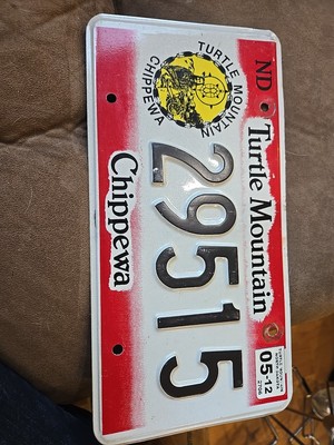 LICENSE PLATES NORTH DAKOTA TURTLE MOUNTAIN CHIPPEWA 29515 (F) | eBay