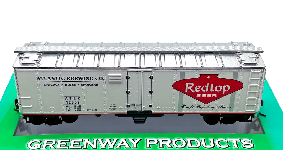 HO GREENWAY PRODUCTS CUSTOM PAINTED BEER REEFER REDTOP BEER ATLANTIC ...