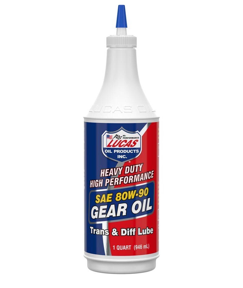 Lucas Oil 10043 SAE 80W-90 Gear Oil Trans & Diff Lube, 1qt (32oz ...