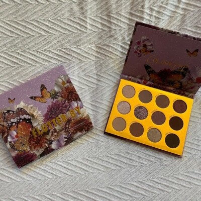 COLOURPOP Flutter By Flutterby Pressed Powder Eyeshadow Palette 12 Pan ...
