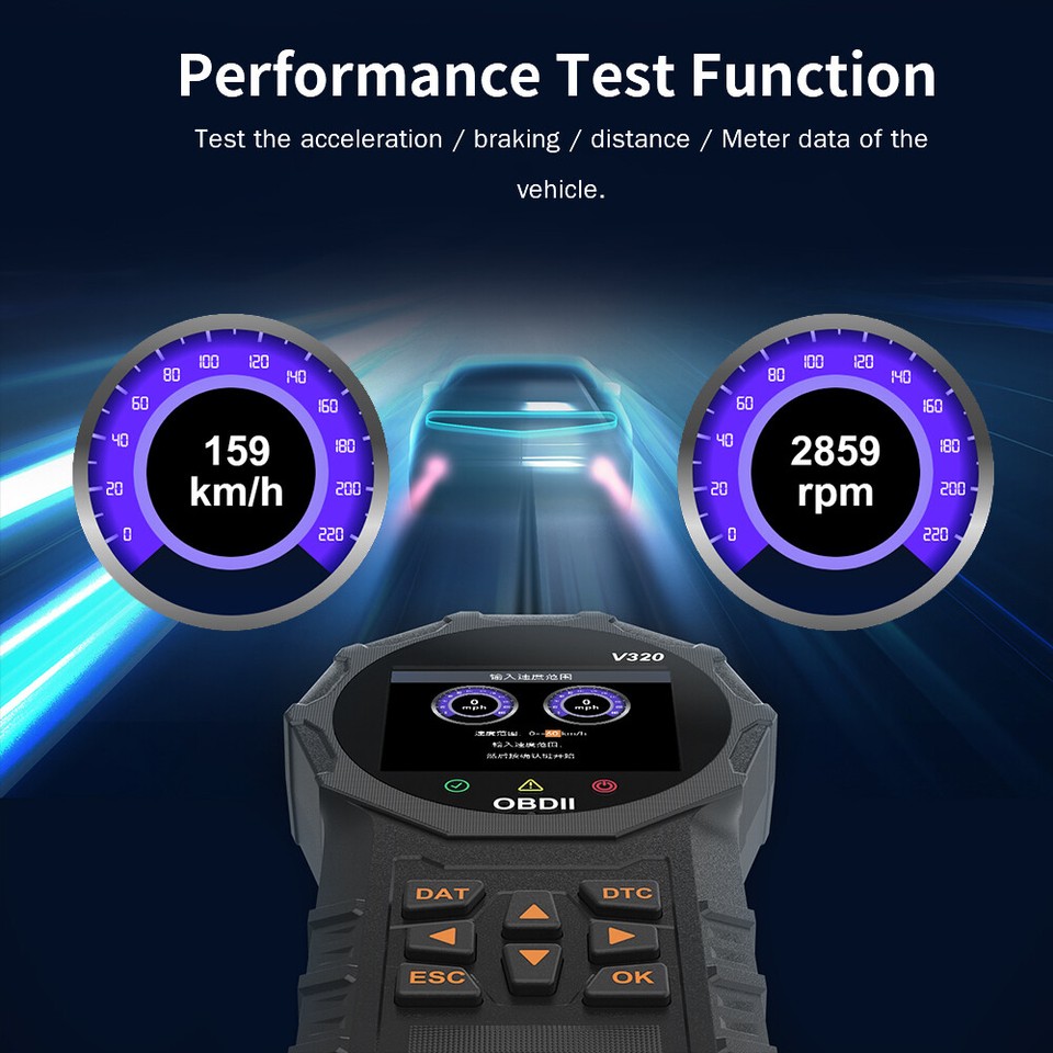 Check Engine DTC OBD2 Diagnostic Tool Automotive Code Reader Car ODB2 ...