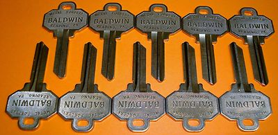🔑 10 Brand New UNCUT BALDWIN 6 PIN KEY BLANKS Model BAL8336152 (10 Keys ...