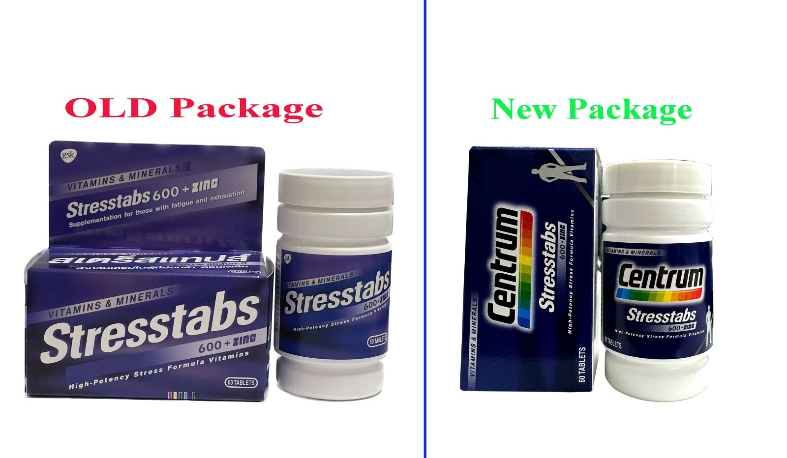 Relieve Stress Stresstabs 600 Vitamin ZINC MINERALS High Potency ...