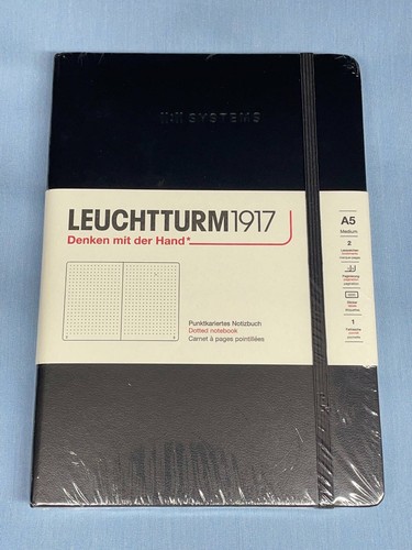 Leuchtturm1917 Notebook, A5 (5-3/4" x 8-1/4"), Dot Grid, Black ...
