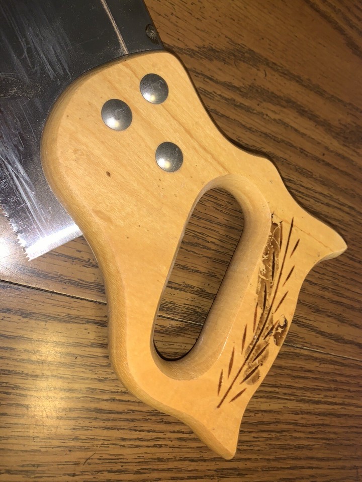 BUCK BROS 14" Miter Saw Wood Handle Professional Woodworking Carpentry ...