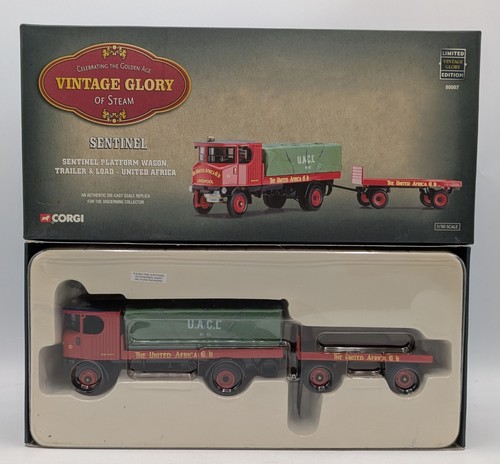 Corgi Vintage Glory of Steam Sentinel Platform Wagon & Trailer United ...
